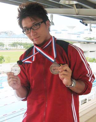 Kho Ai Hwee was all smiles following her victory at the swimming carnival