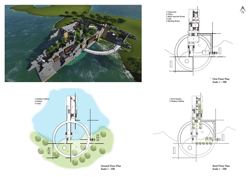 The floor plan for Tee’s building