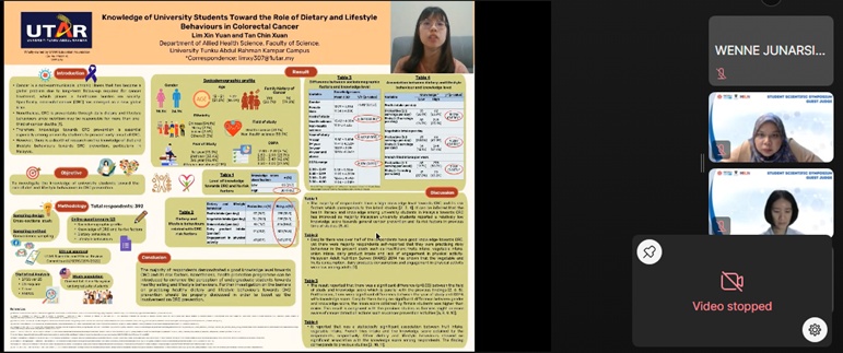 Lim presenting her research findings