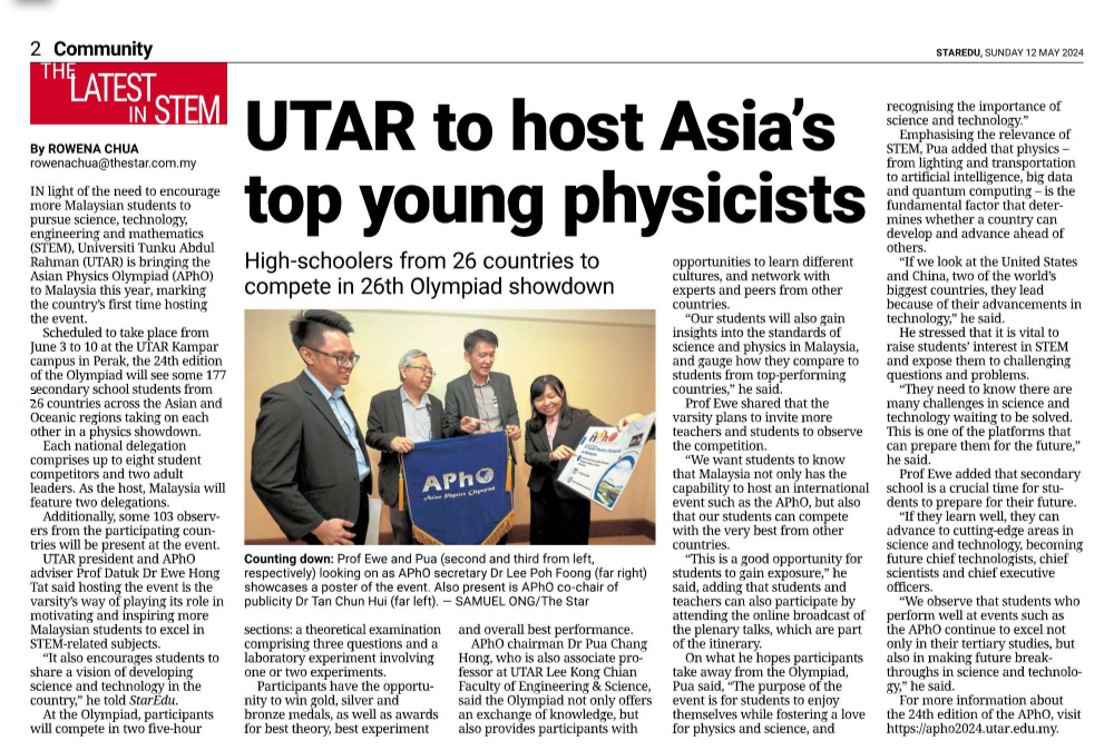 UTAR News, Newsletters, In the Press, Awards and Webinars