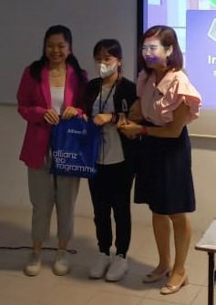 From left: THP FBF students Chang Mei Chee (first place), Irvin Chong ...
